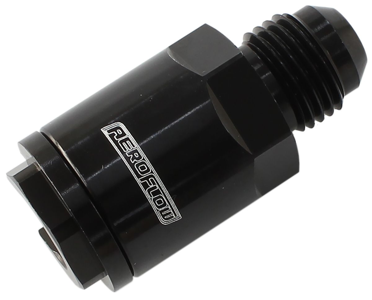 Aeroflow Push-On EFI Fuel Fitting 3/8" Hose Pressure Side -6 Black ...